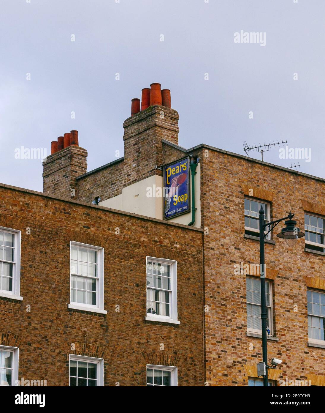 Old A&F Pears Soap advertising billboard on the side of a building at ...