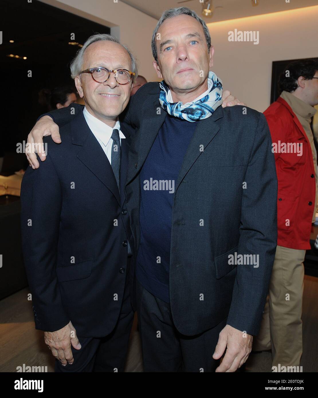 Christian Liaigre and guest attend the opening party of the Christian ...