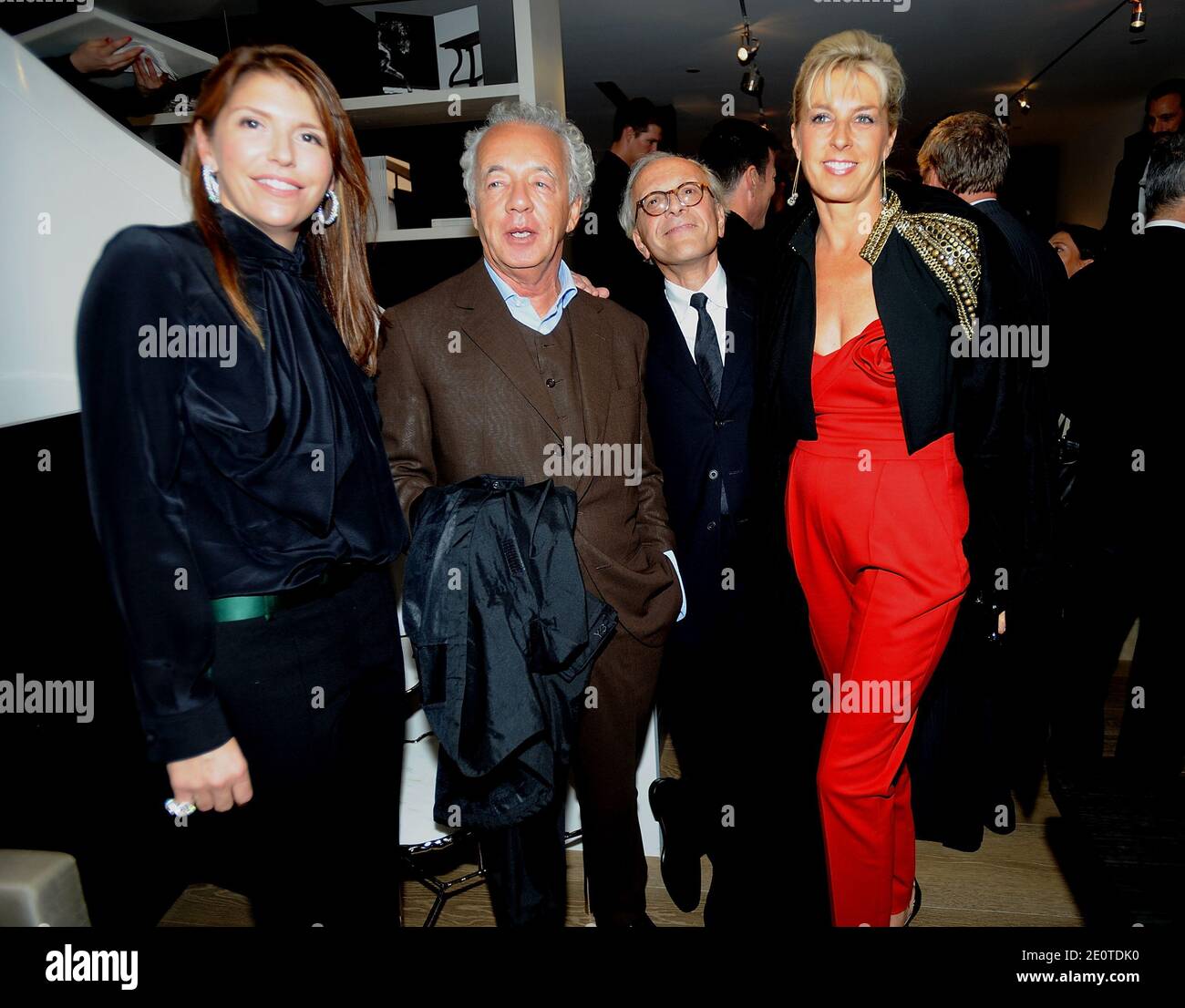 Deborah Comte-Liaigre, Gilles Bensimon and Christian Liaigre attend the ...