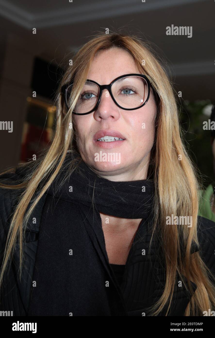 EXCLUSIVE - Mathilde Seigner arriving at Studio Gabriel for the taping ...