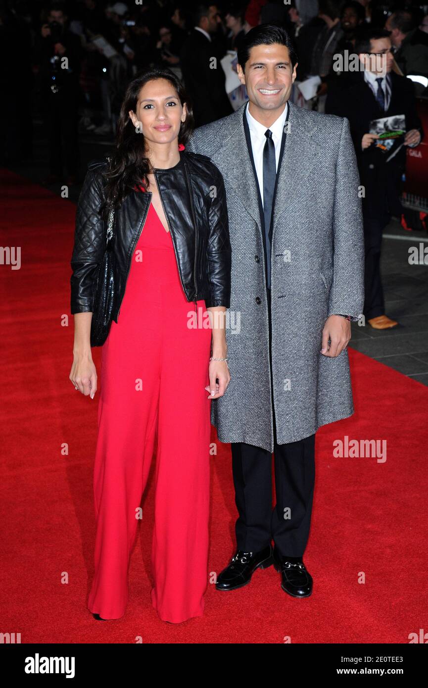 Kayvan Novak and his sister attending the Premiere of Frankenweenie ...