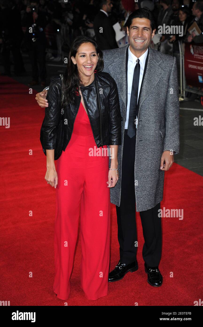 Kayvan Novak and his sister attending the Premiere of Frankenweenie ...