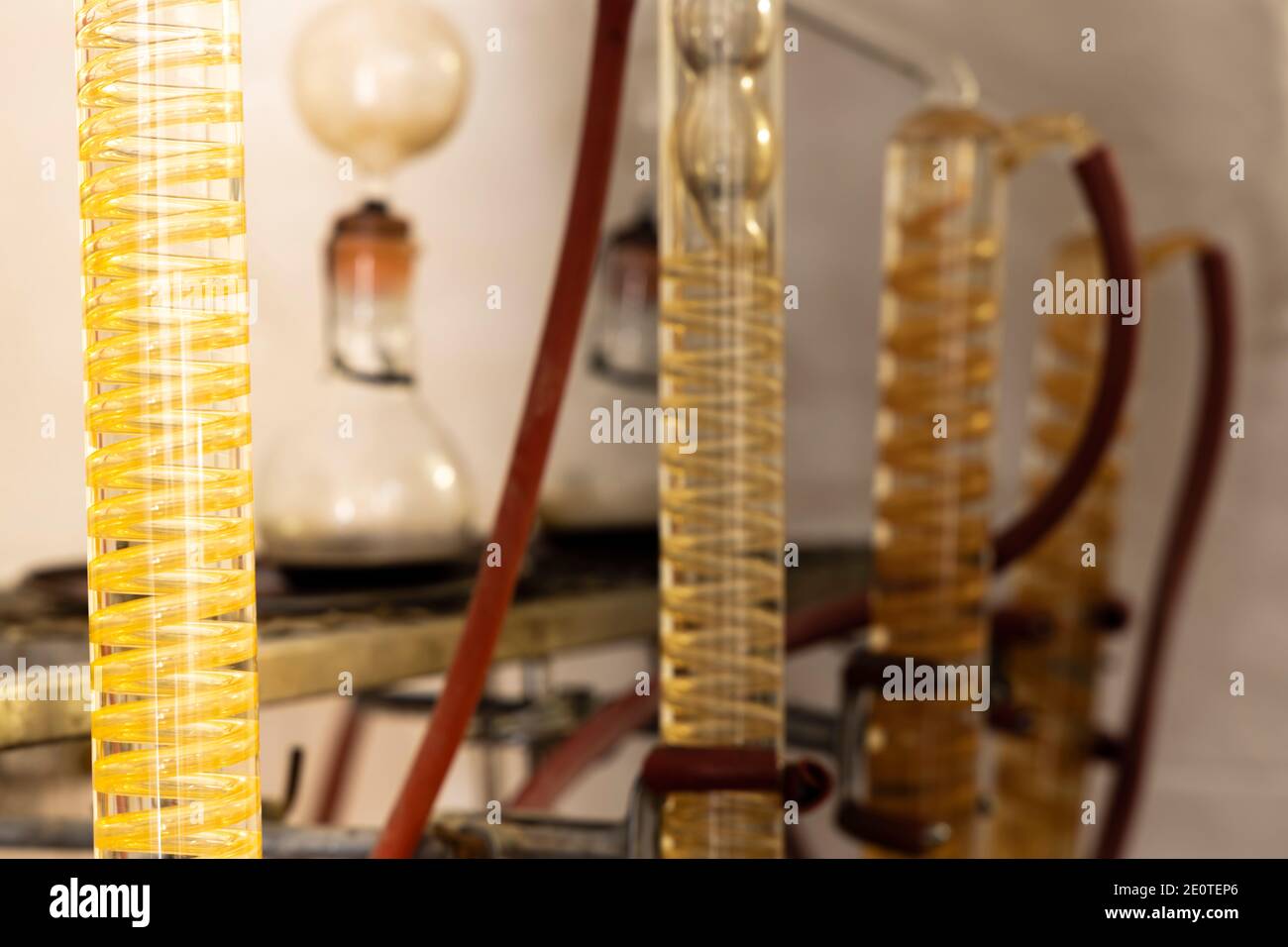 wine's laboratory with traditional and modern apparatus Stock Photo - Alamy