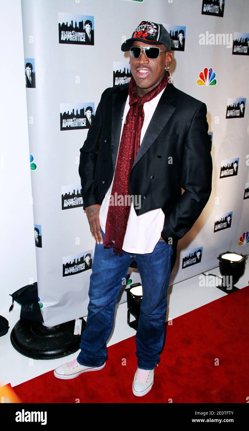 Dennis Rodman attends the "All-Star Celebrity Apprentice" press ...