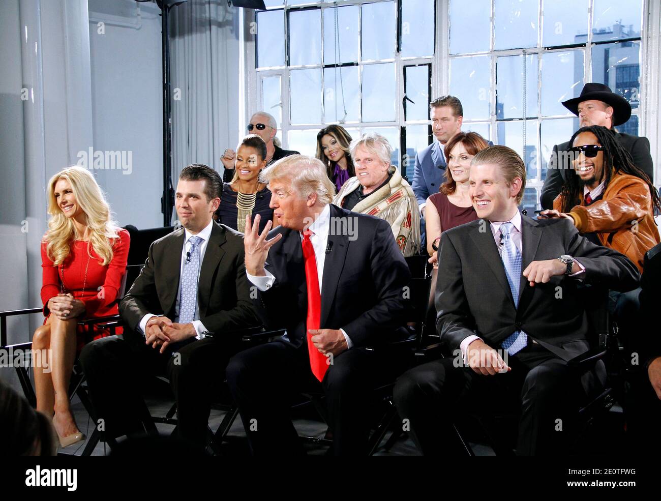 Donald Trump and celebrity cast attend the "All-Star Celebrity ...