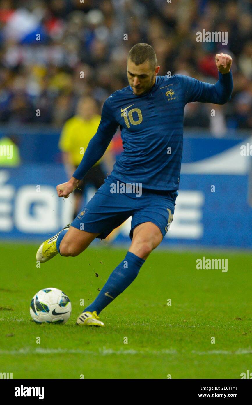 France's Karim Benzema during the Friendly International Soccer match ...