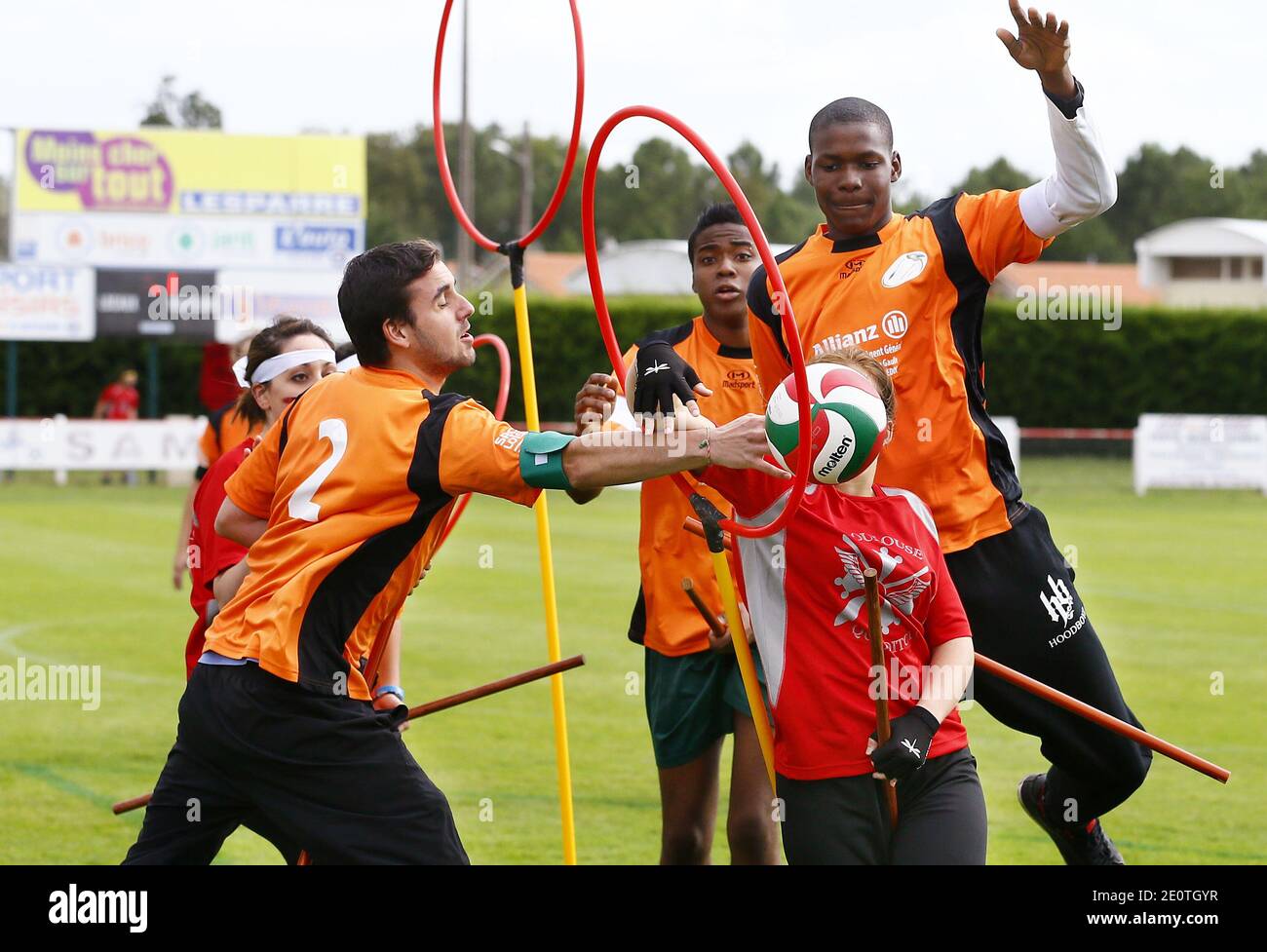 French, Italian and British teams compet during the Quidditch, European ...