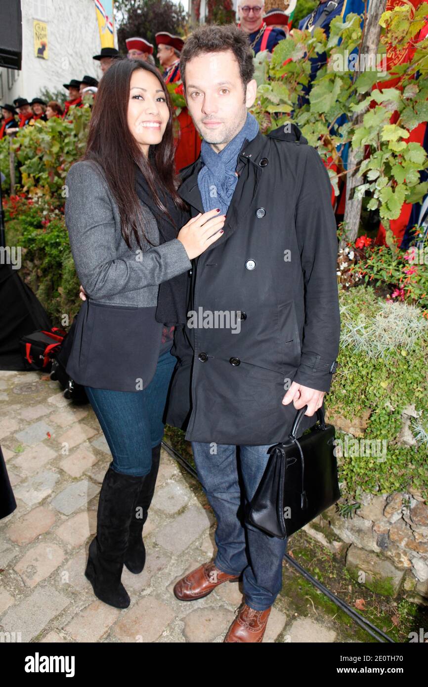 Anggun and her husband at the 'Ban des Vendanges' held at the Vigne du ...