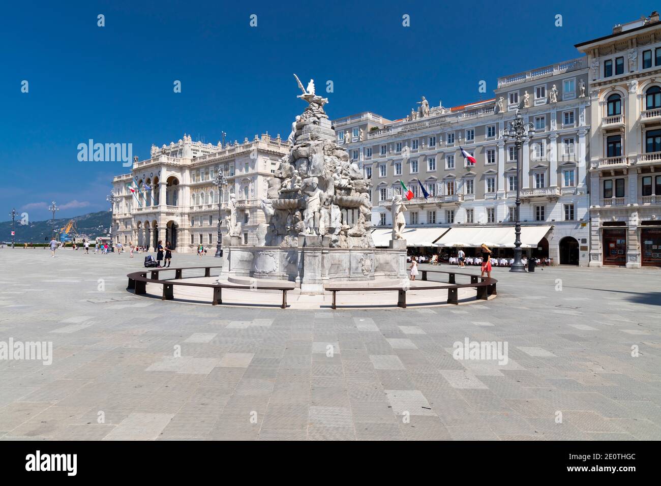 Historic centre in Terst, Italy Stock Photo - Alamy