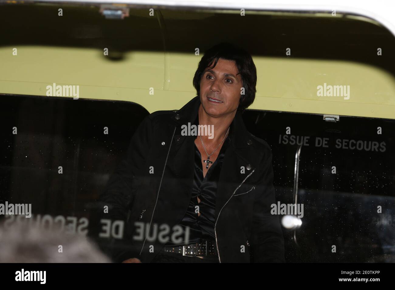 Jean-Luc Lahaye arriving at Pavillon Gabriel for the taping of 'Champs ...