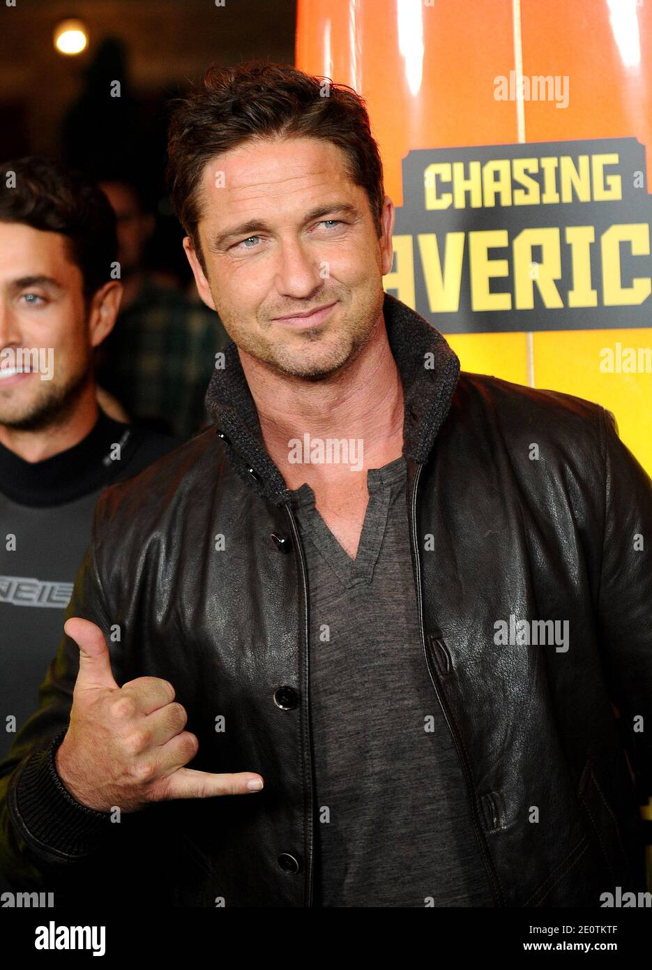 Gerard Butler attends "Chasing Mavericks" premiere at The Grove in Los ...