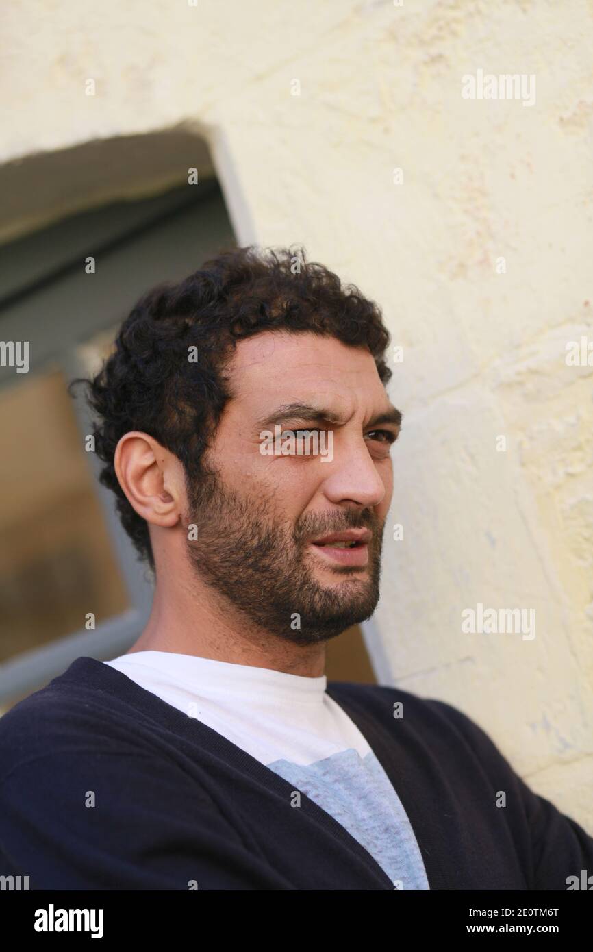 Actor Ramzy Bedia poses at a press conference ahead of the screening of ...