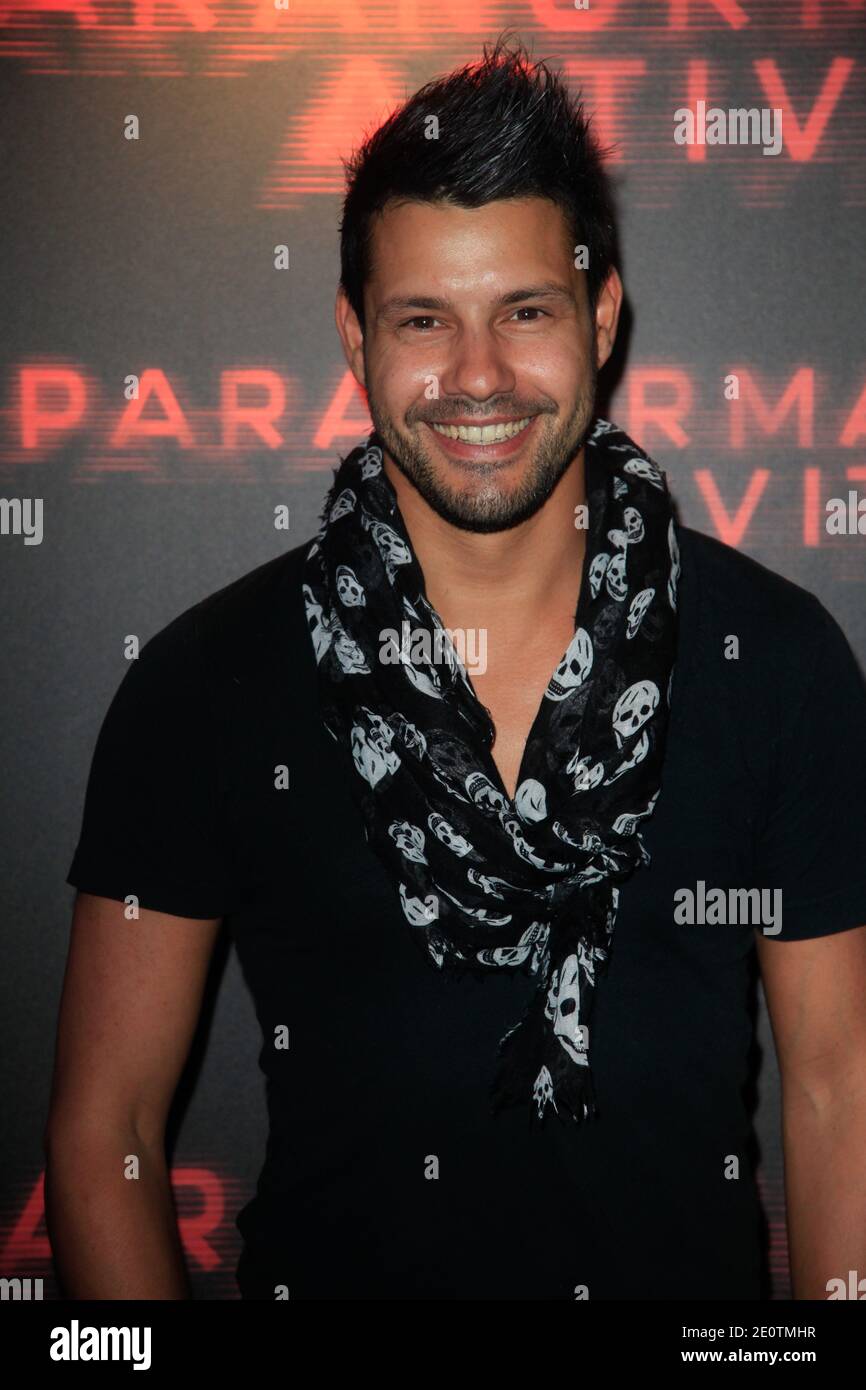 Nicolas Suret attending the premiere of 'Paranormal Activity 4' held at ...