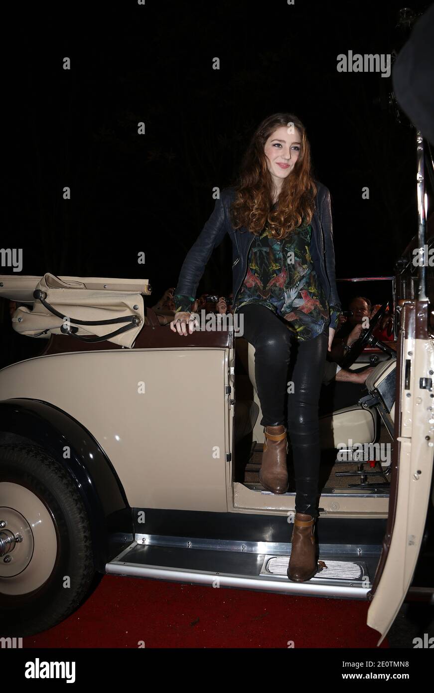 UK singer Birdy attending a TV taping of 'Champs Elysees' in Paris ...