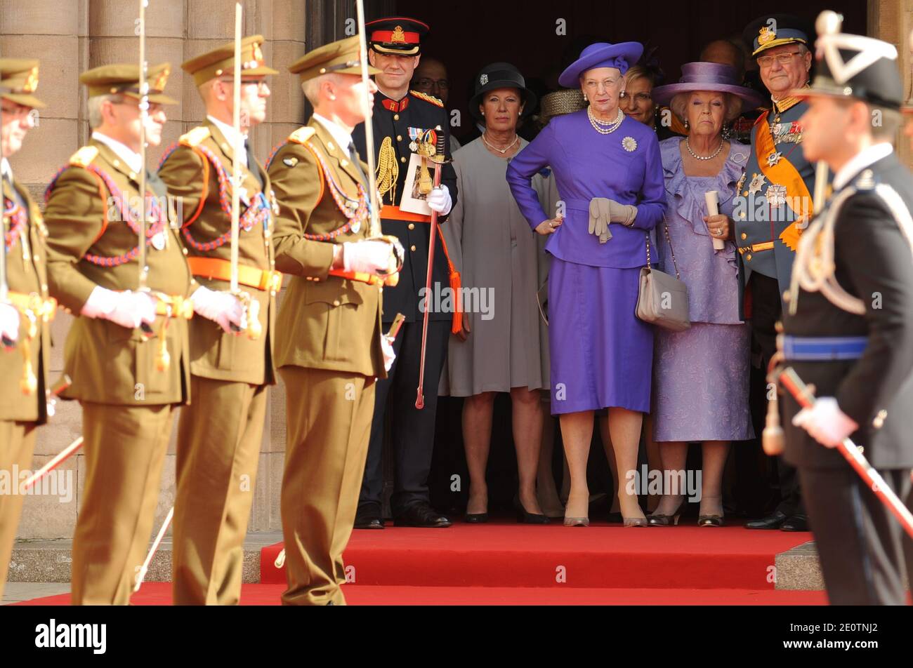 Queen Margrethe II of Denmark and Queen Beatrix of the Netherlands ...