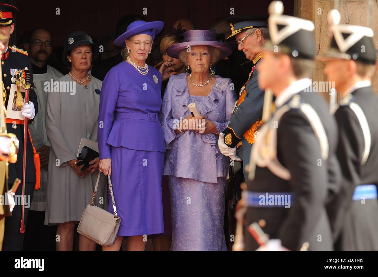 Queen Margrethe II of Denmark and Queen Beatrix of the Netherlands ...