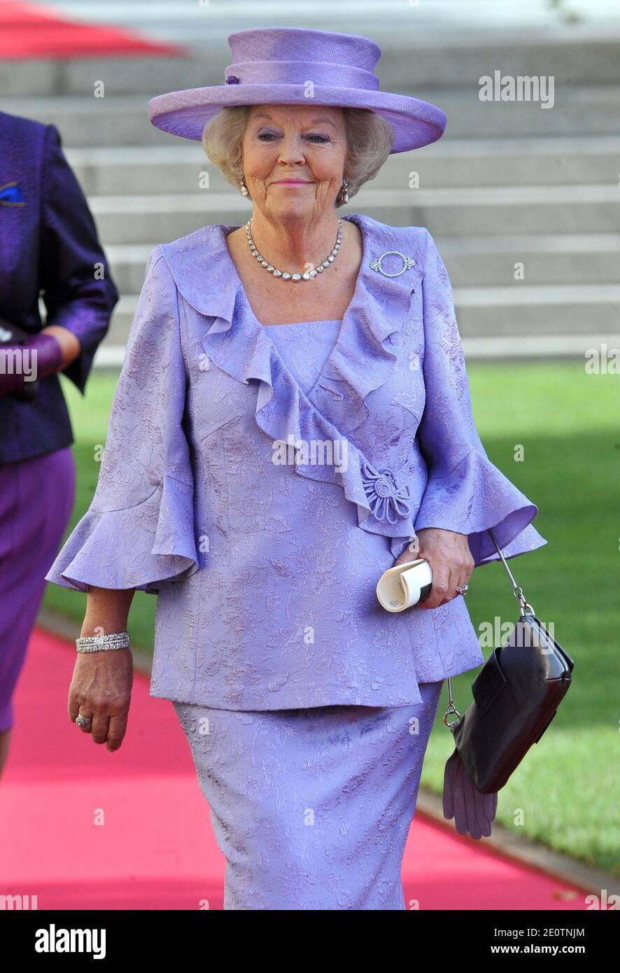 Queen Beatrix of The Netherlands leaves the Cathedral of our Lady of ...