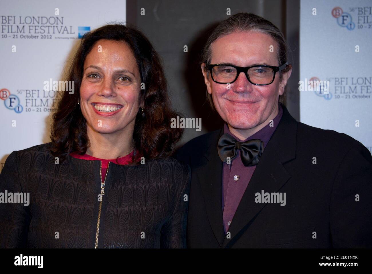 Steven Willey and wife attending the BFI London Film Festival Awards ...
