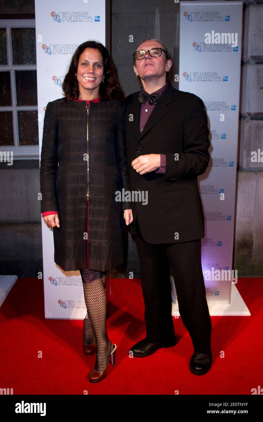 Steven Willey and wife attending the BFI London Film Festival Awards ...