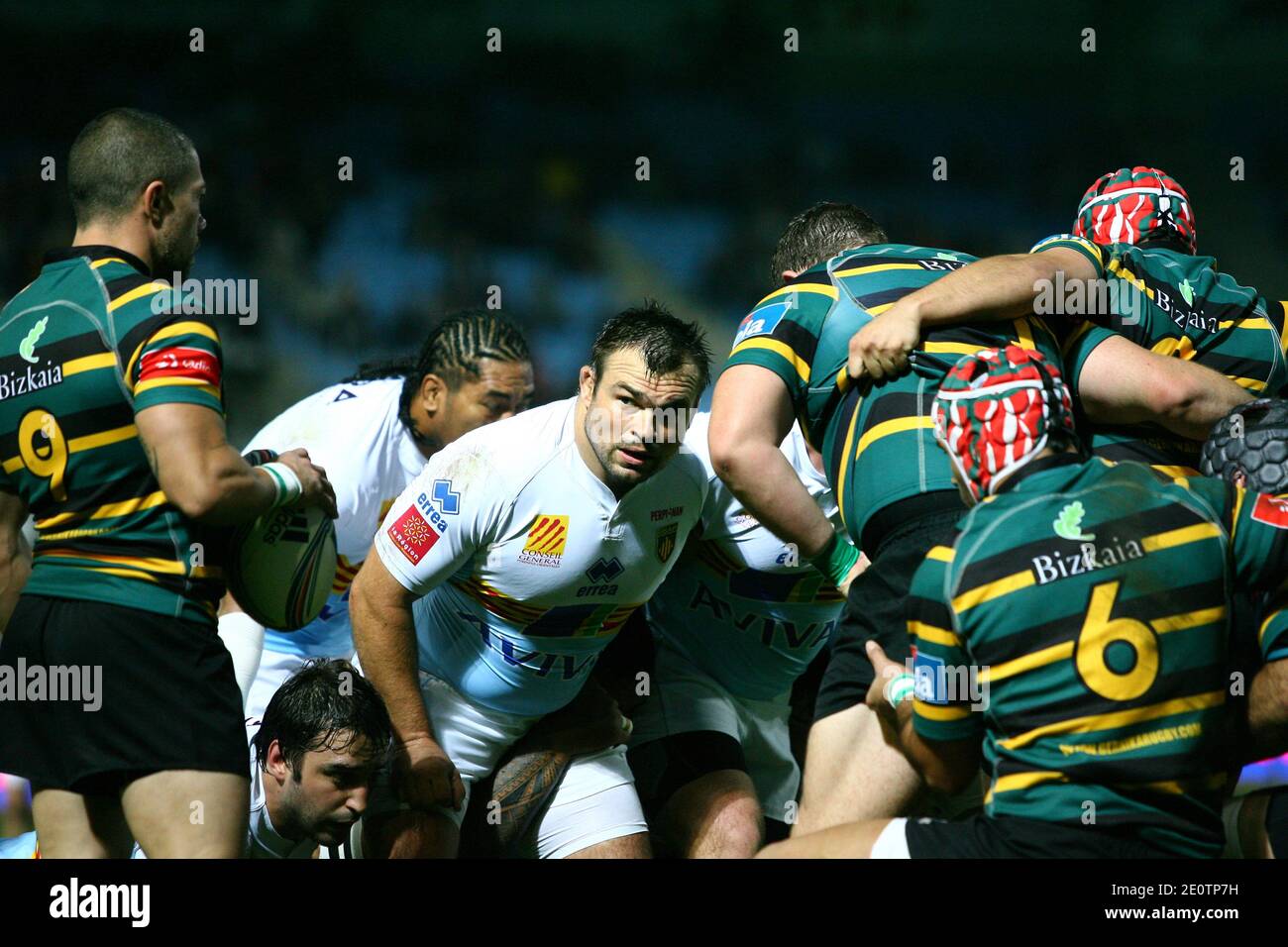USA Perpignan's Nicolas Mas during the European Amlin Cup rugby match ...