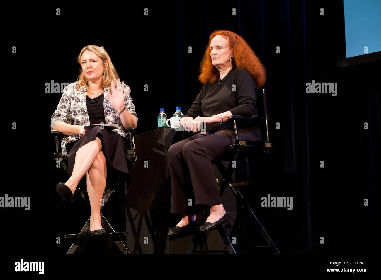 Grace Coddington and Eve MacSweeney attending the Teen Vogue Fashion ...