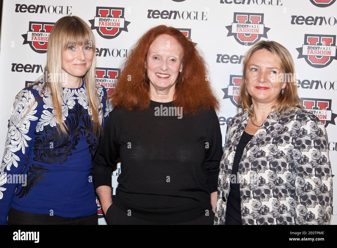 Amy Astley, Grace Coddington and Eve MacSweeney attending the Teen ...