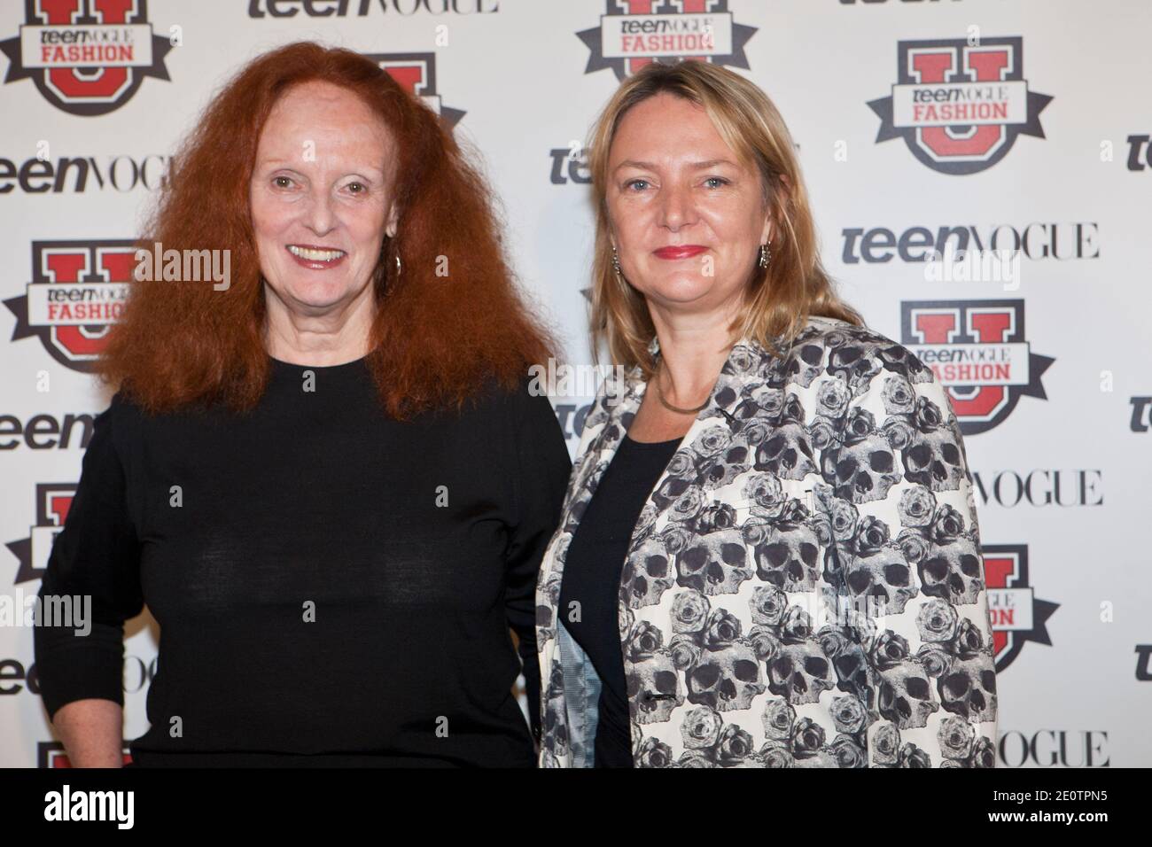 Grace Coddington and Eve MacSweeney attending the Teen Vogue Fashion ...