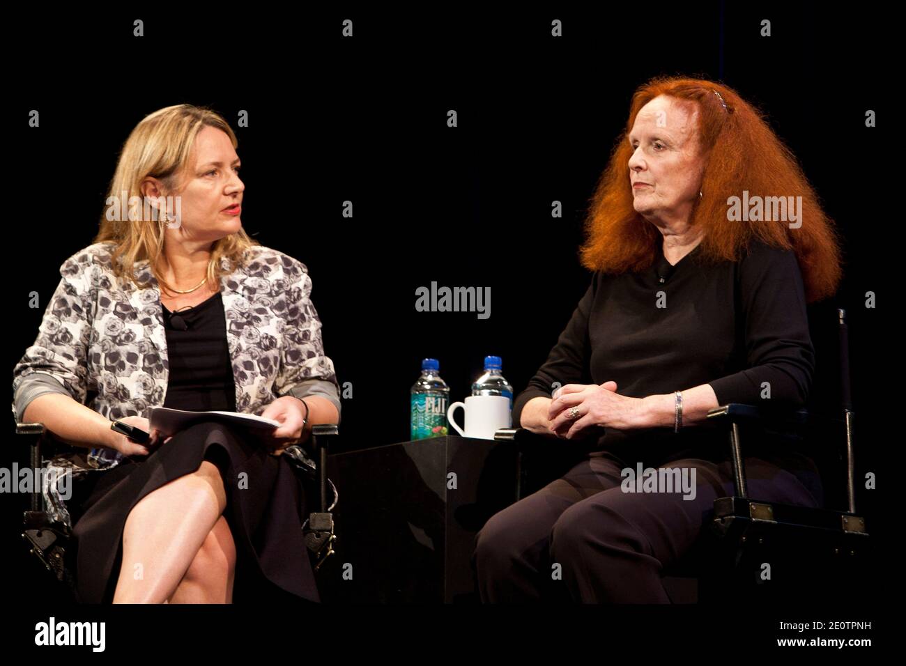 Grace Coddington and Eve MacSweeney attending the Teen Vogue Fashion ...