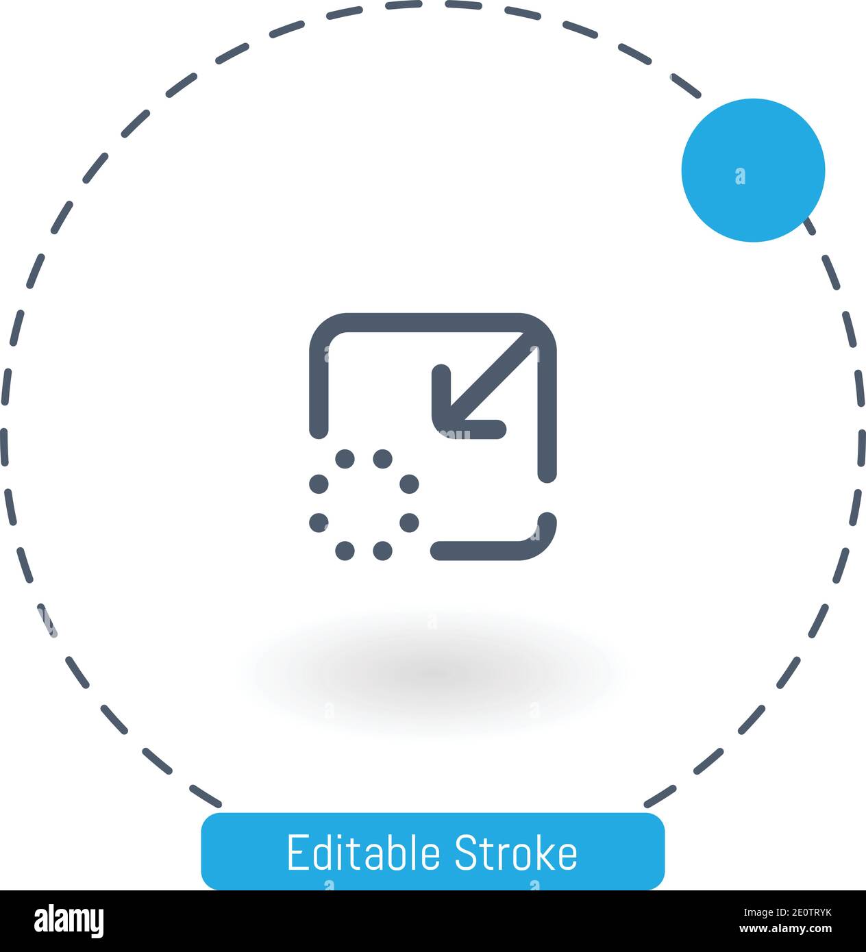 reduce vector icon editable stroke outline icons for web and mobile ...