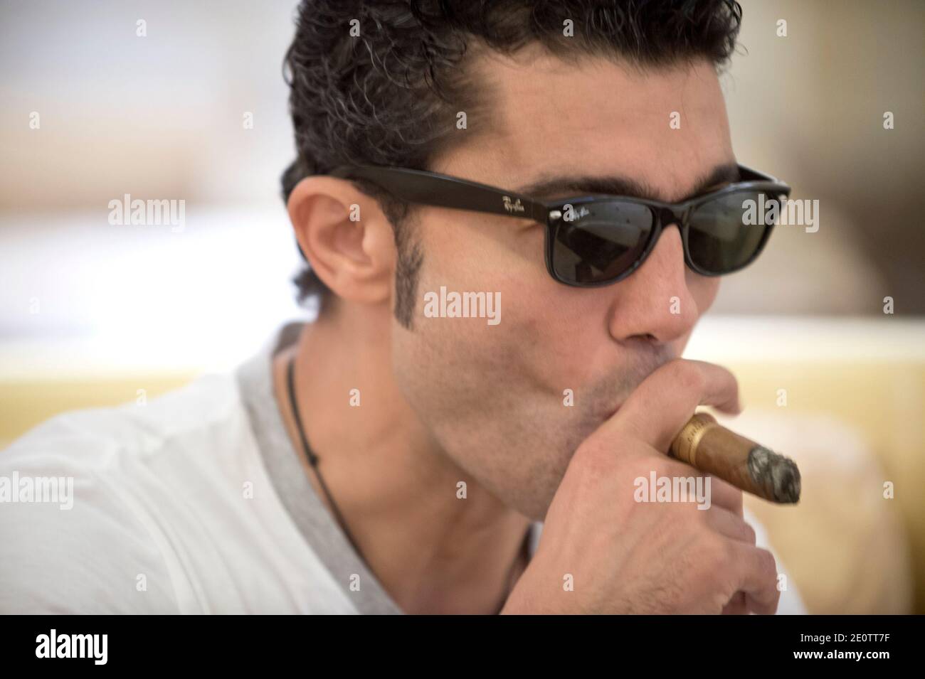 Egyptian actor Khaled El Nabawy poses at the 6th Abu Dhabi Film ...