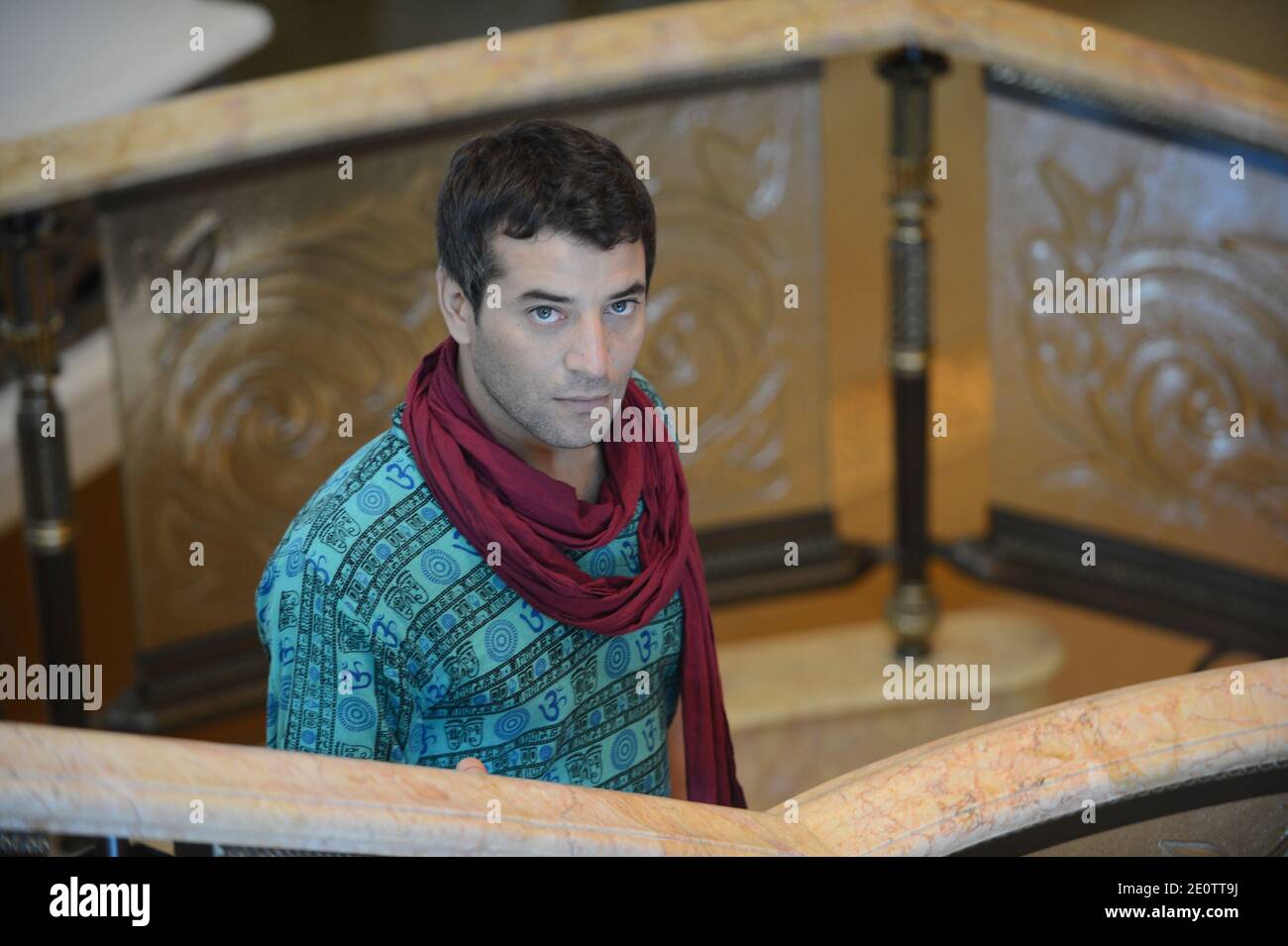 Tunisian actor Bahram Aloui poses at the 6th Abu Dhabi Film Festival in ...