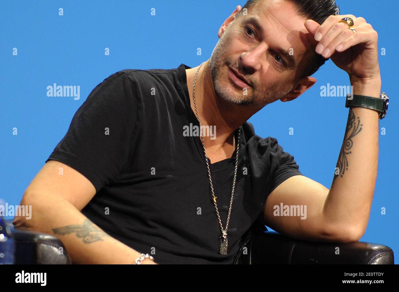 British Band Depeche Mode (Dave Gahan, Martin Gore and Andy Fletcher ...