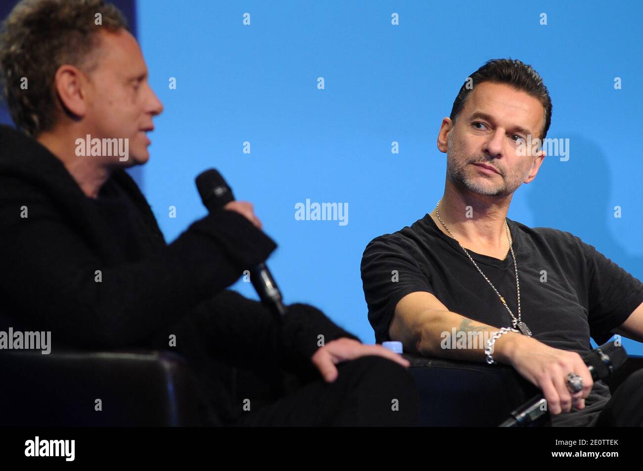 British Band Depeche Mode (Dave Gahan, Martin Gore and Andy Fletcher ...