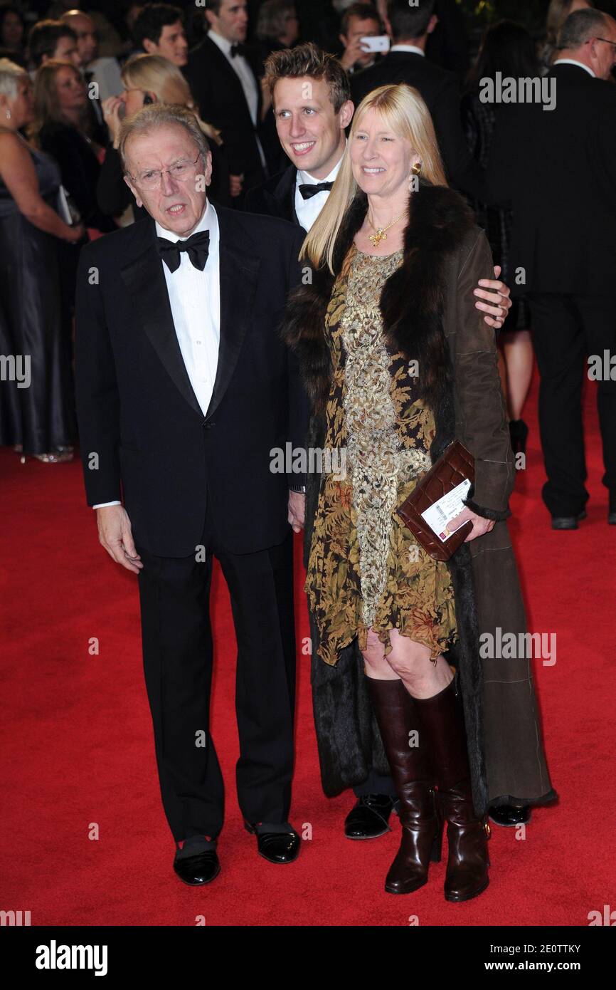Sir David Frost and Carina Frost attending the latest James Bond ...