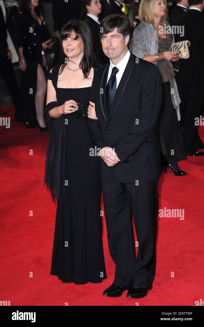 Writer Neal Purvis and guest attending the latest James Bond Skyfall ...