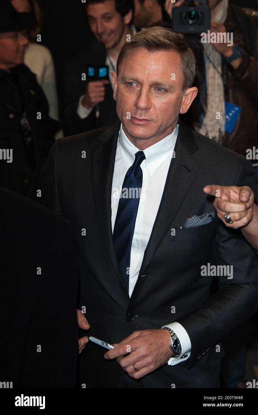 Daniel Craig attending the France Premiere of new James Bond Movie ...