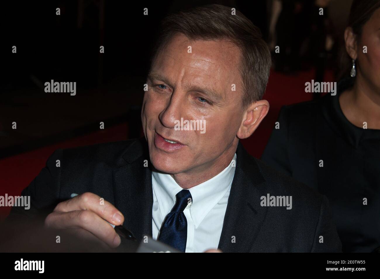 Daniel Craig attending the France Premiere of new James Bond Movie ...