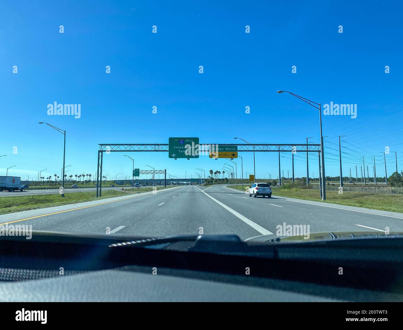 Disney road sign hi-res stock photography and images - Alamy