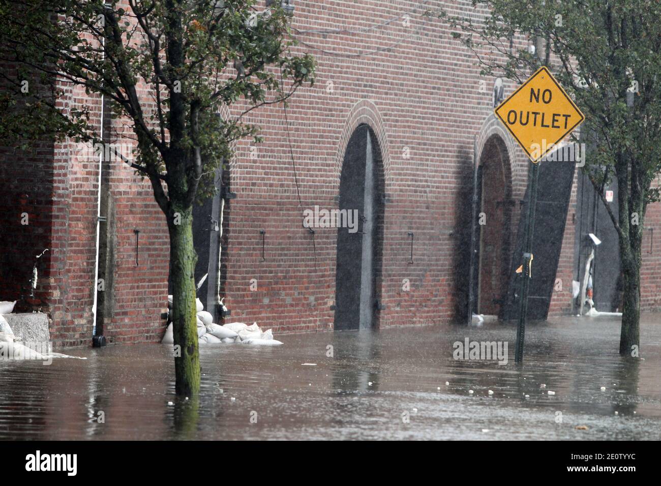 General view in Red Hook, Dumbo and Brooklyn Heights after Hurricane ...