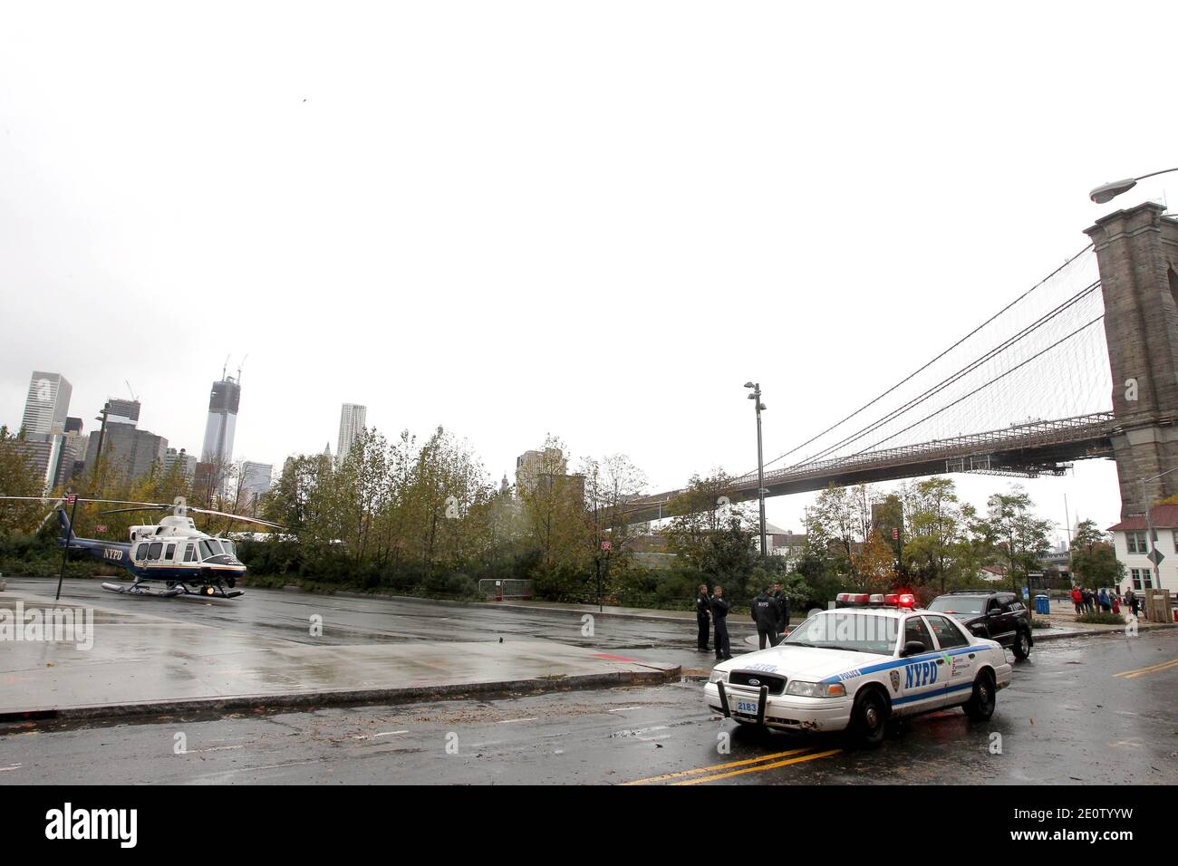 General view in Red Hook, Dumbo and Brooklyn Heights after Hurricane ...