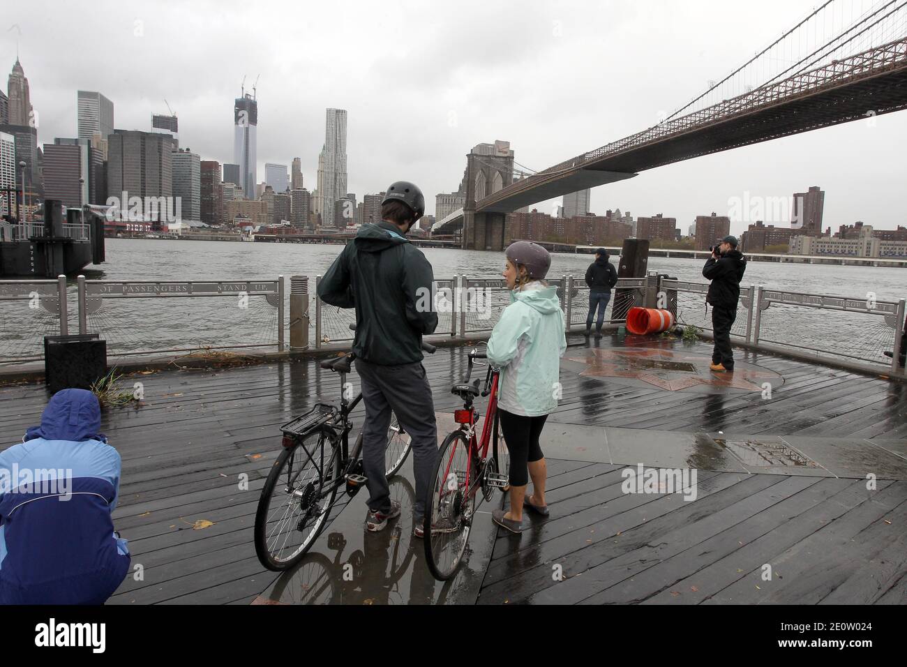 General view in Red Hook, Dumbo and Brooklyn Heights after Hurricane ...