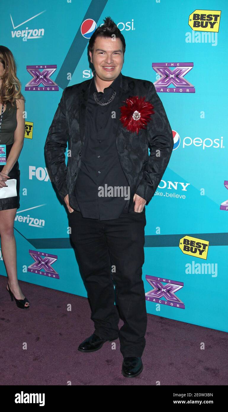 Jason Brock attending The X Factor by FOX, Season Two Finalists Party ...