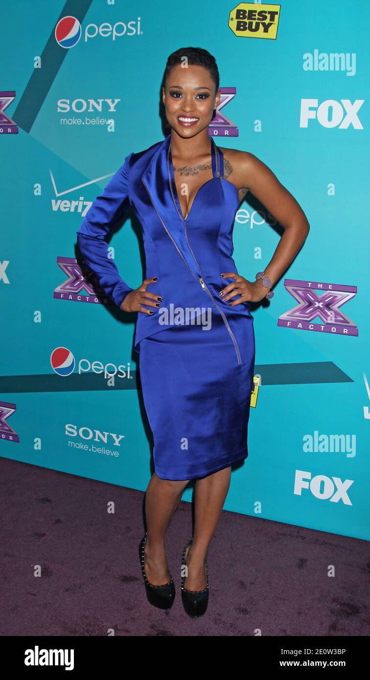 Paige Thomas attending The X Factor by FOX, Season Two Finalists Party ...