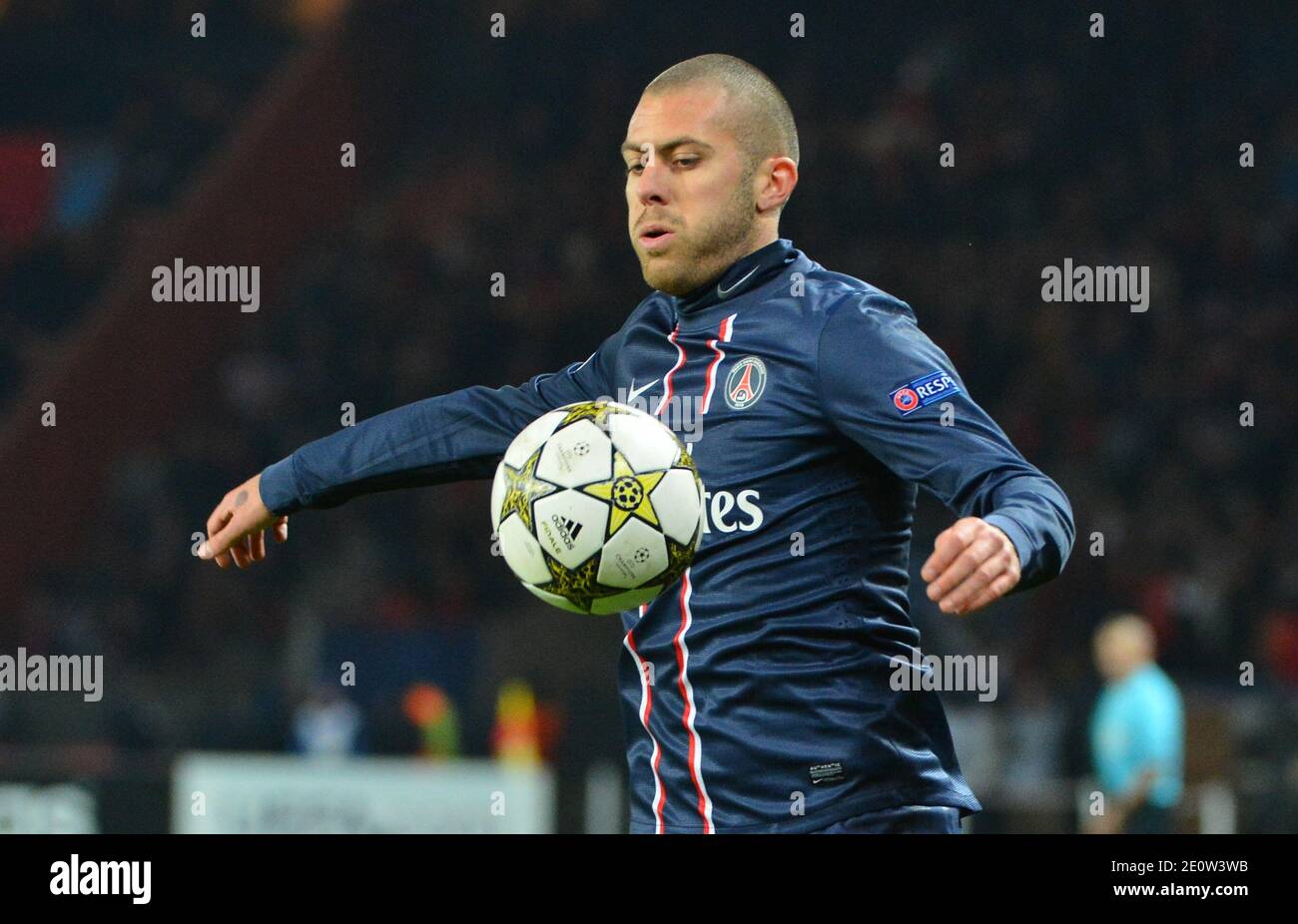 PSG's Jeremy Menez during the UEFA Champion League soccer match, Paris ...
