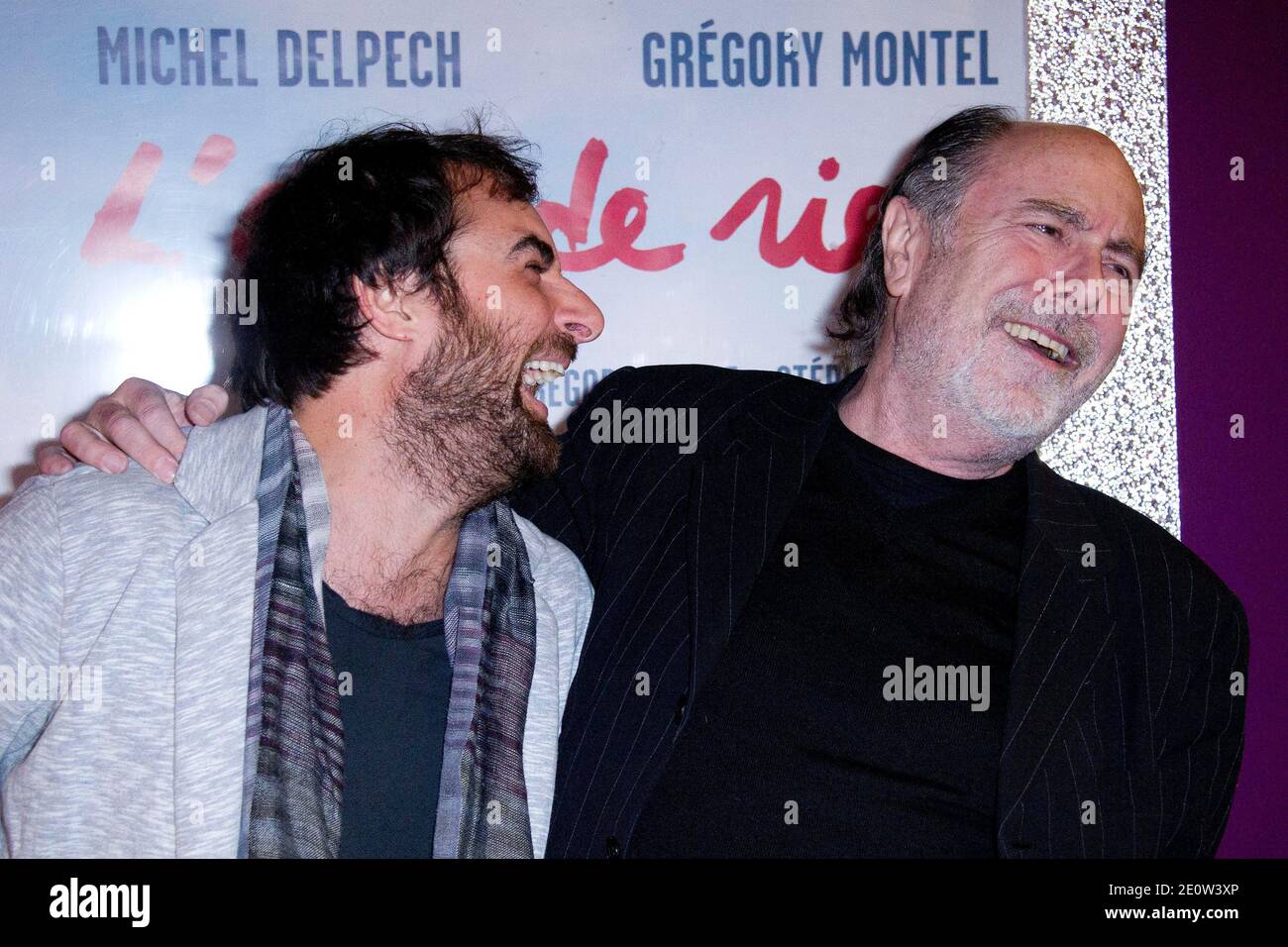 Gregory Montel and Michel Delpech attending the 'L'Air de Rien ...