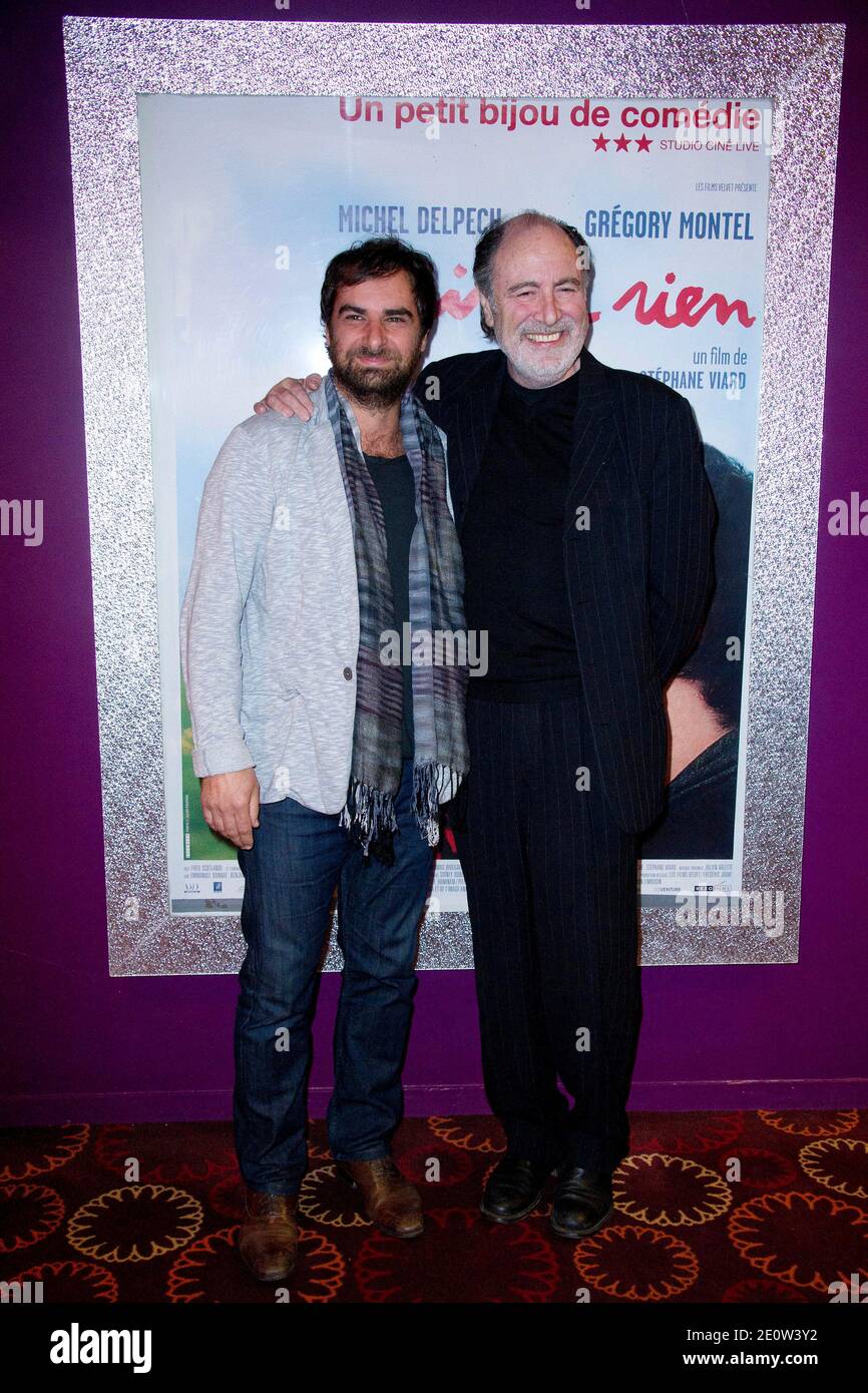 Gregory Montel and Michel Delpech attending the 'L'Air de Rien ...