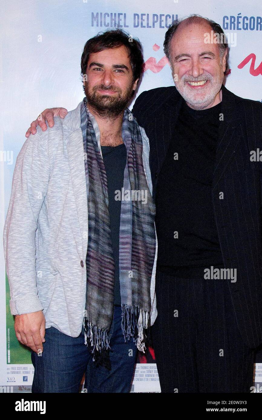 Gregory Montel and Michel Delpech attending the 'L'Air de Rien ...