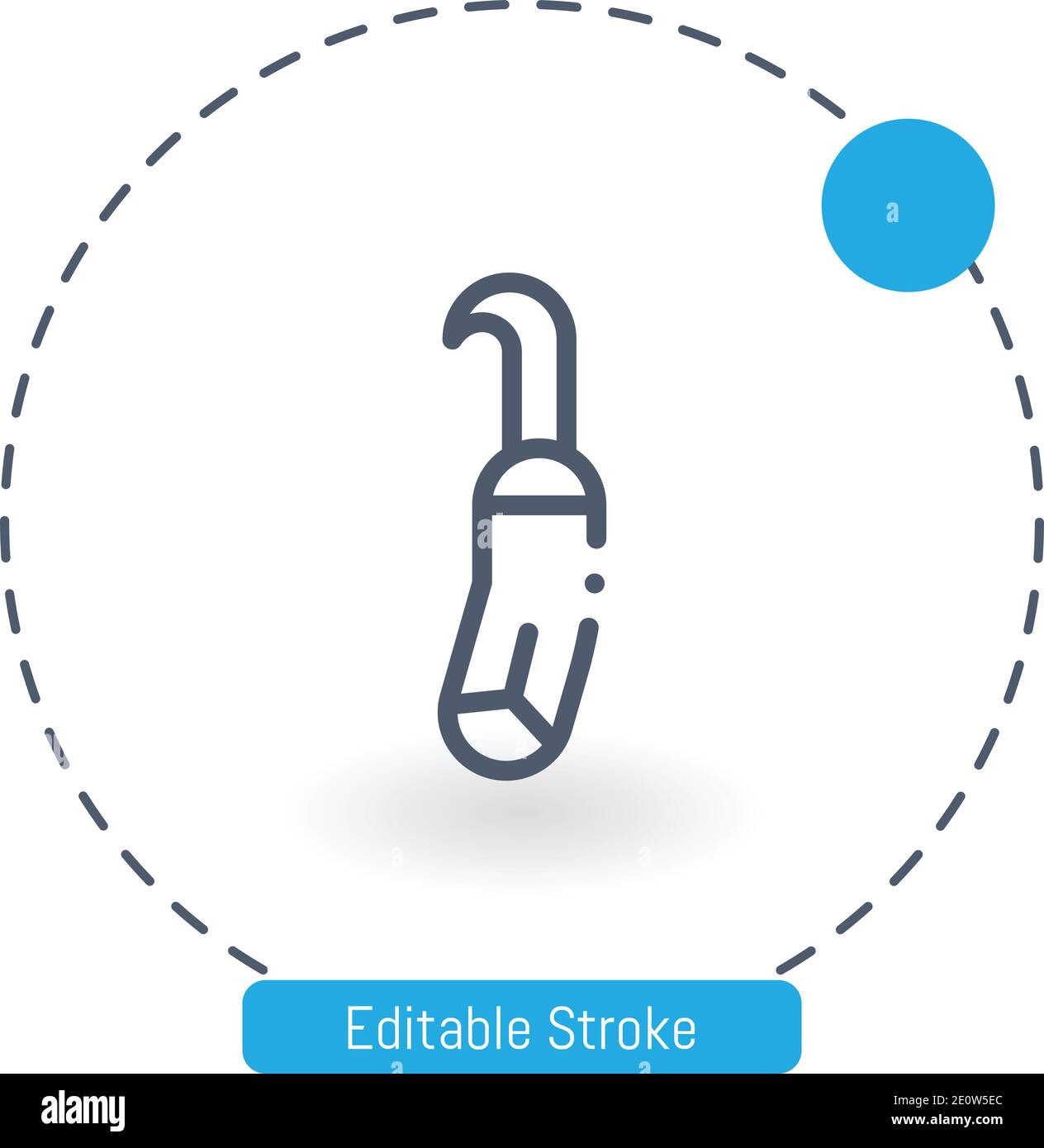 hoof vector icon editable stroke outline icons for web and mobile Stock ...