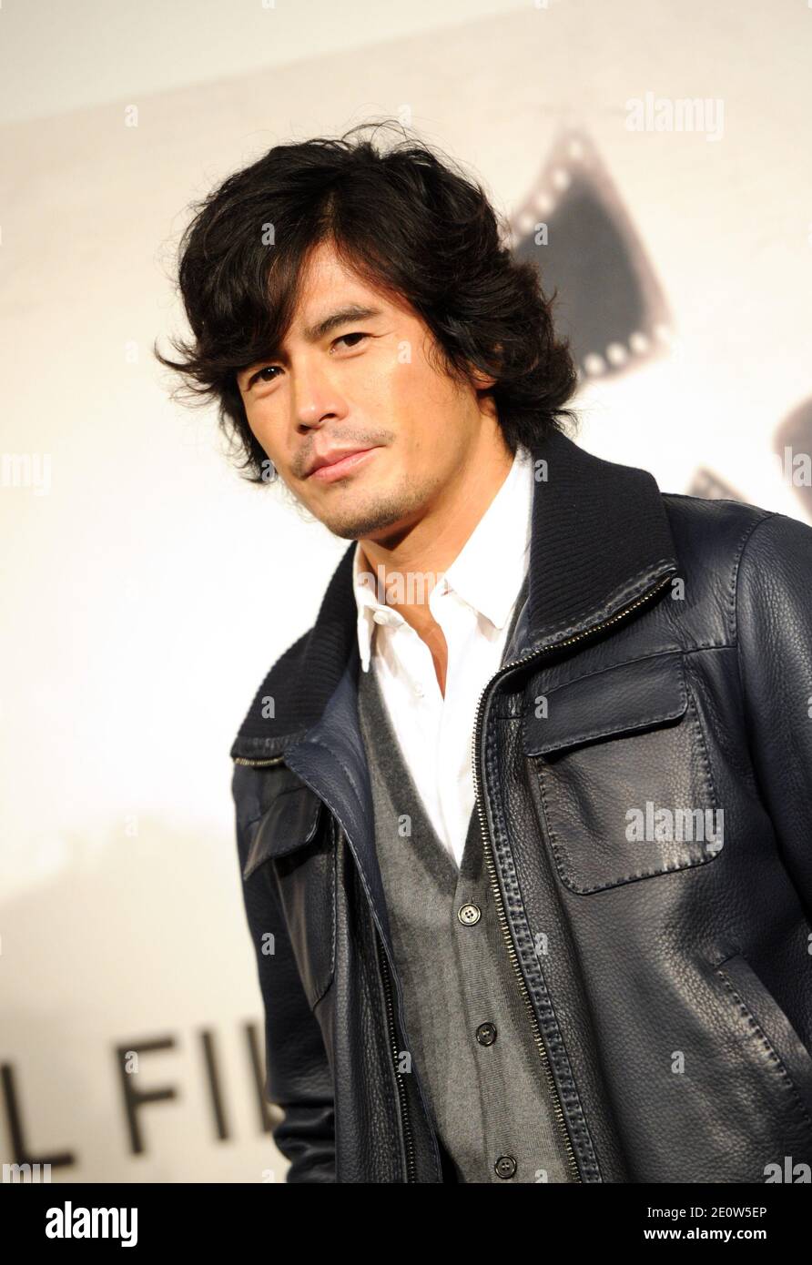 Japanese actor Hideaki Ito poses during the photocall of the film 'Lesson of Evil' on November 9 ...