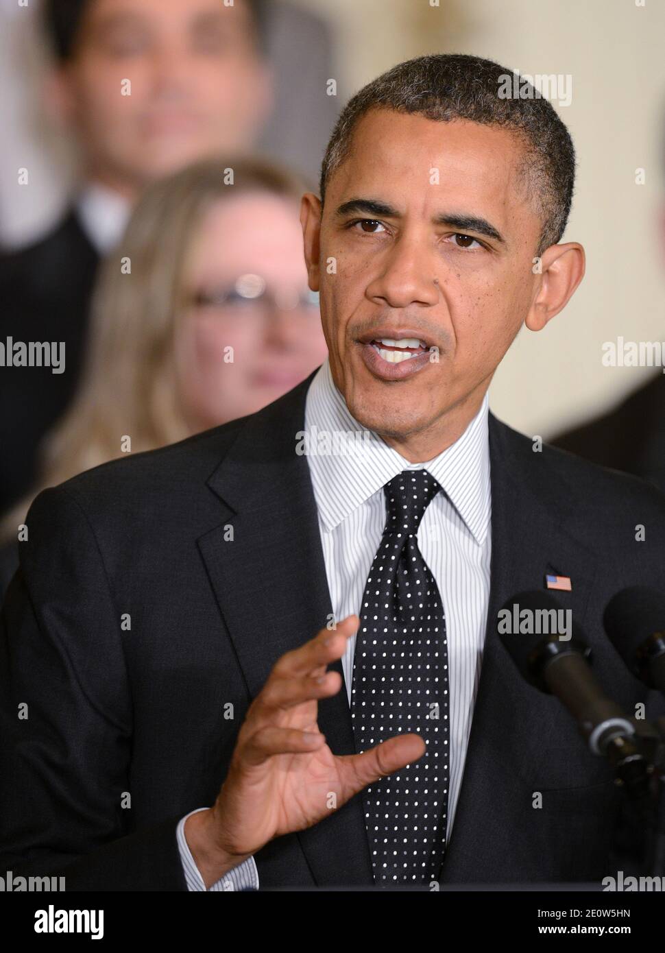 U.S. President Barack Obama delivers a statement about the action to ...